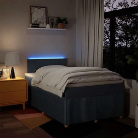 Box spring postel s matrací černá 120x190 cm textil 3289701