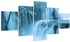 Obraz - ledové vodopády (125x70 cm)