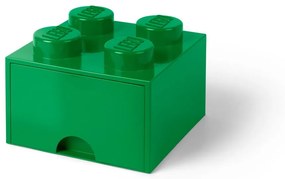 Zelený úložný box s šuplíkem LEGO®