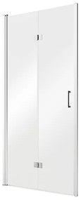 Besco Jednokřídlé sprchové dveře EXO-H 80x190 (90x190, 100x190) pro instalaci do niky Rozměry (cm): šířka: 100, Barva profilů a typ výplně: profily: chrom, výplň: transparent
