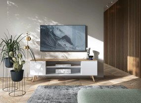 Televízní stolek PETRA Výška: 37, Hlavní barva: Tmavě šedá, Další barva: Beton