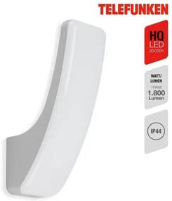 Telefunken 311604TF - LED Venkovní nástěnné svítidlo LED/15W/230V IP44 stříbrná