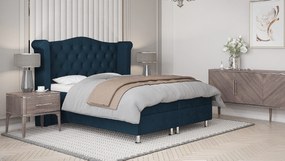 SFAB Kontinentální čalouněná postel SATURN (120x200 cm) Barva látky: MONOLITH 15
