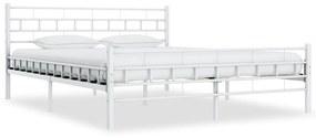 Rám postele bílý kovový 200 x 200 cm,  285301 HangarStore.cz