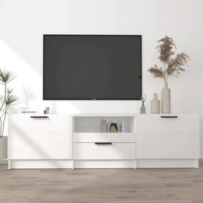 vidaXL TV skříňka 140 x 35 x 40 cm kompozitní dřevo [811452] Barva: bílá s vysokým leskem