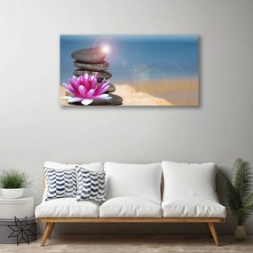 Obraz na plátně Kameny Květ Umění 140x70 cm