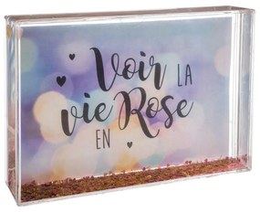 Atmosphera for Kids Rámeček Glitter růžový 16 x 11 cm