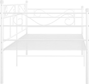 Rám postele/pohovky bílý kovový 90 x 200 cm 324768