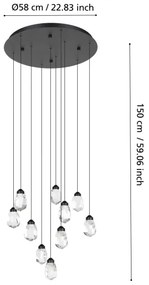 Eglo 390412 - LED Stmívatelný lustr na lanku SINDICAT 10xLED/3W/230V 3000K