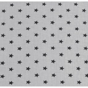 Bellatex Dětský set polštáře a přikrývky Hvězdičky šedá, 75 x 100 cm, 42 x 32 cm