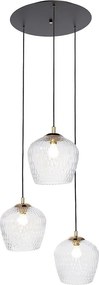 Závěsná lampa Venus 148 cm transparentní