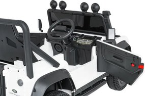 Elektrické autíčko Land Rover Defender 110 SVX bílé