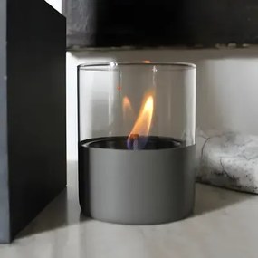 TenderFlame Lilly 10 Glass tmavě šedá / Lucerna / sklo / na tekuté pal