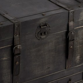 Sada 3 dřevěných dekorativních truhlic Furnhouse Trunks Straight