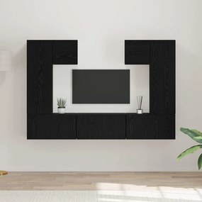 Sestava TV skříněk 7 ks Černý dub Kompozitní dřevo 3393136
