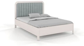 Buková postel s čalouněným čelem - Modena - zvýšená,   , Buk přírodní, 200x200 cm