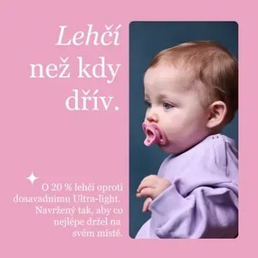 Tommee Tippee Ultra-light 6-18m Girl / Dudlík / silikonový / 2 ks