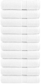 Prémiové osušky SOLUND 10 ks bílé 100x150 cm 600 g/m² 137134
