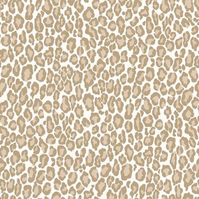 Vliesová béžová tapeta - imitace leopardí kůže 139151, Paradise, Esta Home