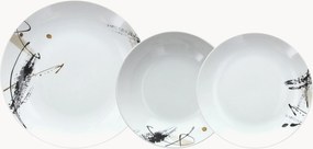 Sada porcelánového nádobí Madison Poivre, pro 6 osob, 18 dílů