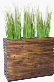 Květináč ELEMENTO, dřevo akácie, šířka 95 cm, hnědý