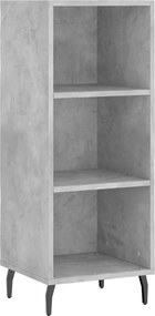 Skříň highboard betonově šedá 34,5x34x180 cm kompozitní dřevo 3200341