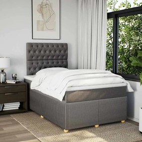 Box spring postel s matrací taupe 120x200 cm textil 3294334