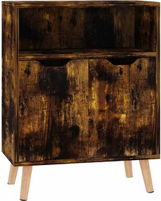 Příborník kouřový dub 60 x 30 x 72 cm kompozitní dřevo 326830