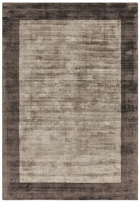 Hnědý  koberec Ife Border Choco Mocha Rozměry: 160x230 cm