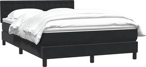 Box spring postel s matrací černá 160x210 cm samet 3316601