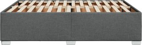 Postel bez matrace tmavě šedá 140 x 200 cm textil 3284479