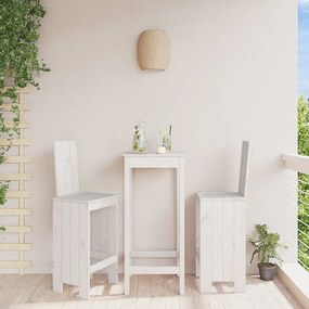 vidaXL Barové stoličky 2 ks 40 x 42 x 120 cm masivní borové dřevo [825353] Barva: Bílá borovice