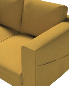 Potah na pohovku IKEA Norsborg 2-místná barva žlutá látka pletený vzor