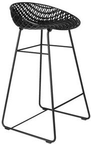 Kartell - Barová židle Smatrik, černá/černá
