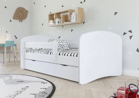 Dětská postel se zábranou Ourbaby Loki 160x70 cm bílá