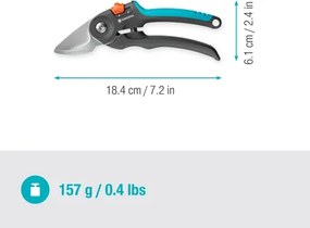 © 2024 - 2025 GARDENA Zahradní nůžky PremiumCut pro čerstvé dřevo, dvoubřité, průměr střihu 22 mm
