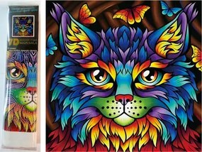 NORIMPEX Diamantové malování Kočičí portrét / 30x30 cm