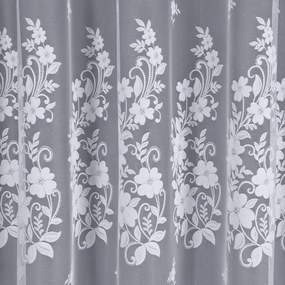 Dekorační oblouková krátká záclona na žabky LUDWIKA bílá 310x160 cm MyBestHome