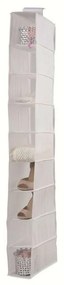 Compactor - Závěsný organizér 15x30x128 cm, 9 přihrádek, bílá RAN2982