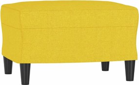 4dílná sedací souprava s polštáři světle žlutá textil 3201799