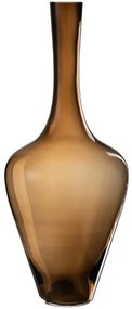 Jantarově hnědá skleněná váza J-Line Omar 70,5 cm