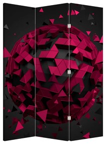 Paraván - 3D abstrakce (126x170 cm)