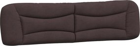 Postel s matrací Hvar tmavě hnědá 200 x 200 cm textil 3208558