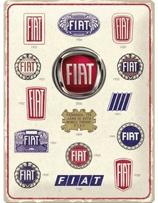Postershop Plechová cedule: Fiat (Logo Evolution) - 40x30 cm