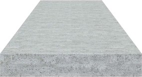 Plovoucí nástěnná police betonově šedá 80 x 23,5 x 3,8 cm MDF 326600