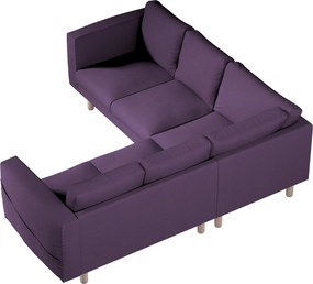 Potah na pohovku IKEA Norsborg rohová 4-místná barva fialová látka pletený vzor