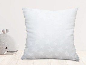 Biante Dětský povlak na polštář Minky hladký MKH-006 Hvězdičky - Sněhově bílý 45 x 45 cm