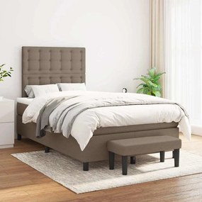 Box spring postel s matrací taupe 120x190 cm textil 3270387