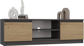 FALCO TV stolek Malvína 120 antracit/dub artisan