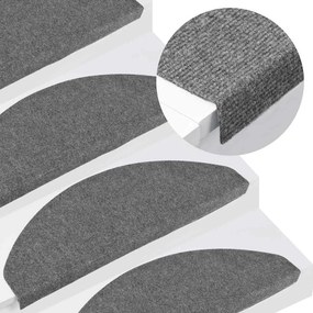 Samolepicí podložky na schody 30 ks šedé 65x22,5x3,5 cm 3365912